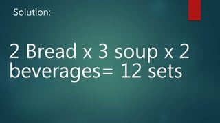Math 10 fundamental principle of counting | PPTX