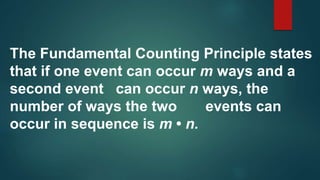 Math 10 fundamental principle of counting | PPTX
