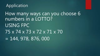 Math 10 fundamental principle of counting | PPTX