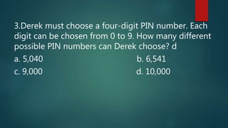 Math 10 fundamental principle of counting | PPTX