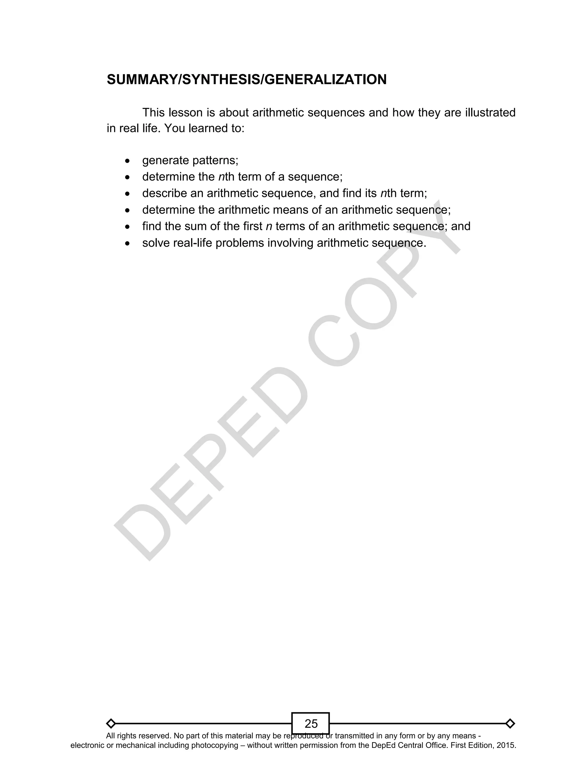 Mathematics 10 Learning Modules Quarter 1 | PDF