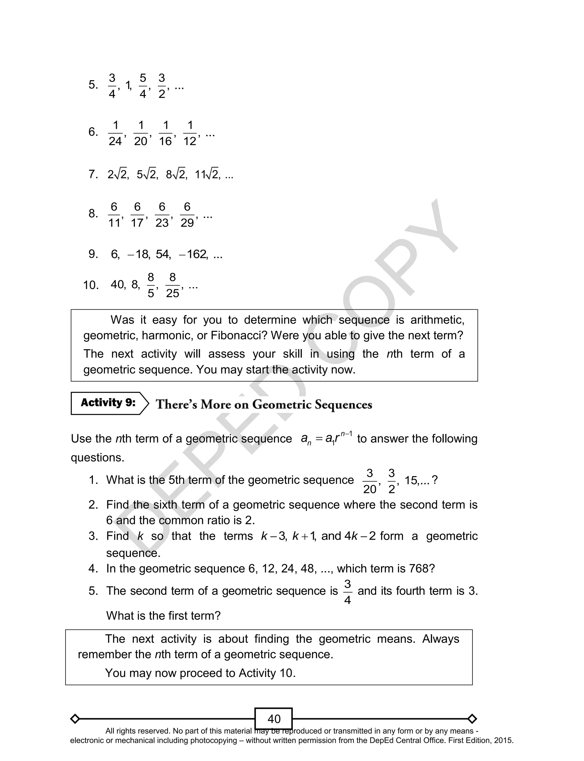 Mathematics 10 Learning Modules Quarter 1 | PDF