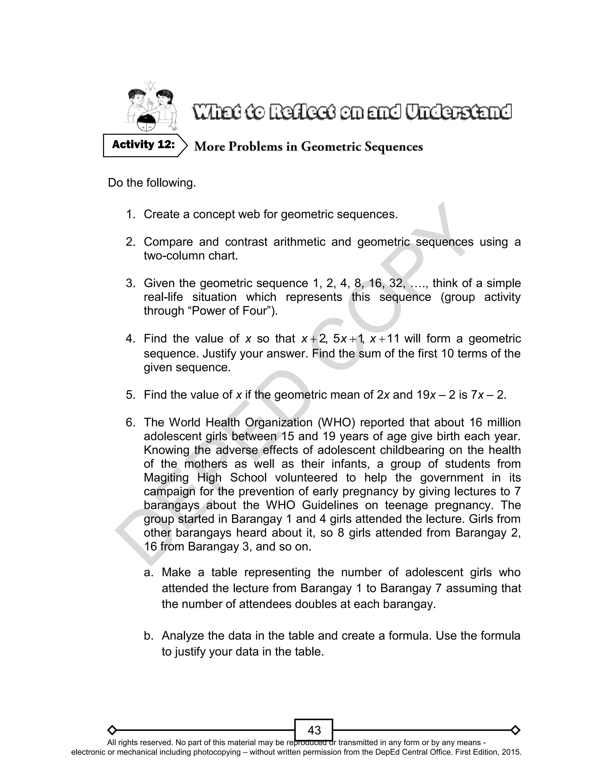 Mathematics 10 Learning Modules Quarter 1 | PDF