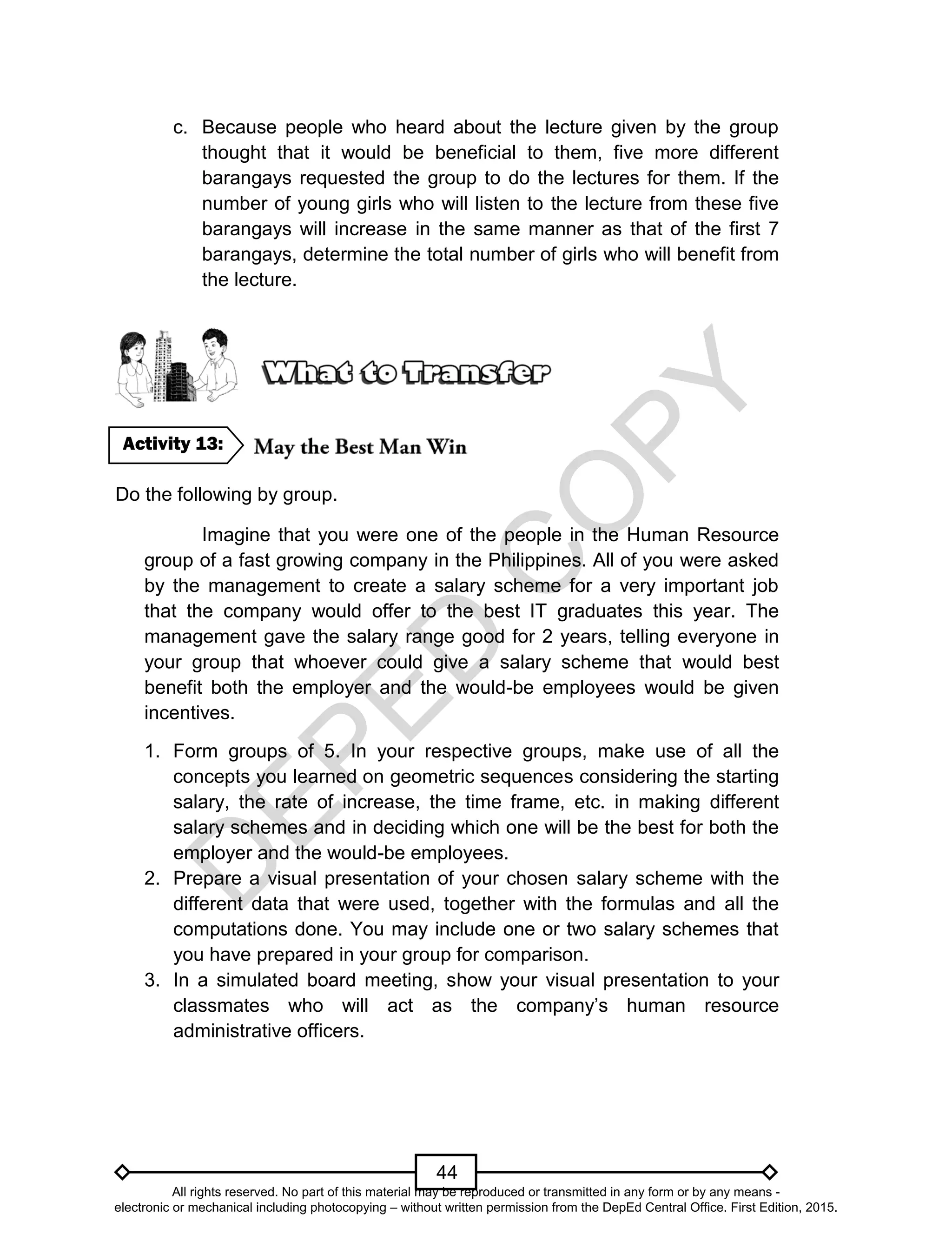 Mathematics 10 Learning Modules Quarter 1 | PDF