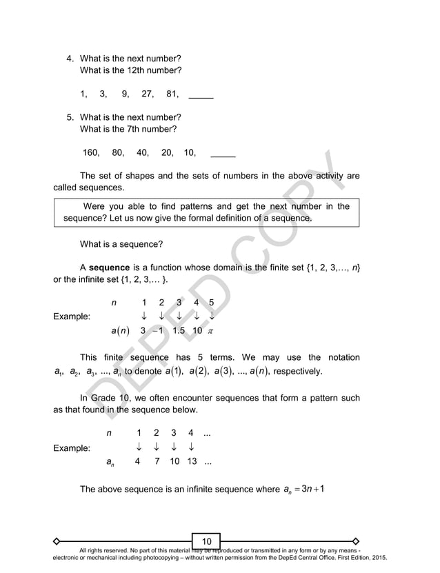 Mathematics 10 Learning Modules Quarter 1 | PDF | Desktop Publishing ...