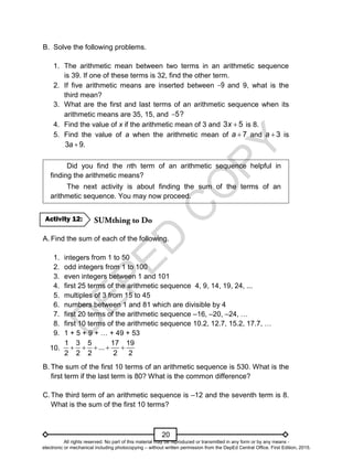 Mathematics 10 Learning Modules Quarter 1 | PDF