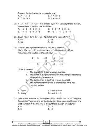 Mathematics 10 Learning Modules Quarter 1 | PDF