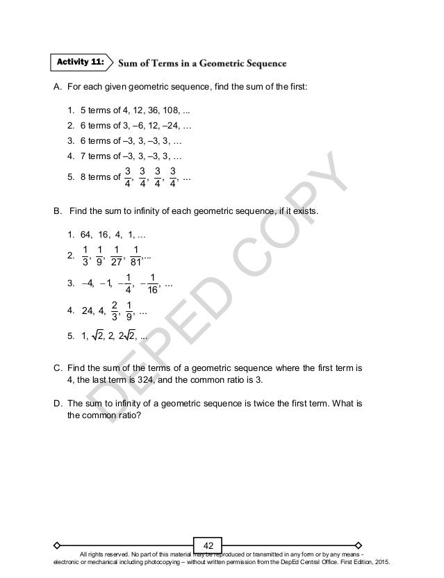 Mathematics 10 Learning Modules Quarter 1