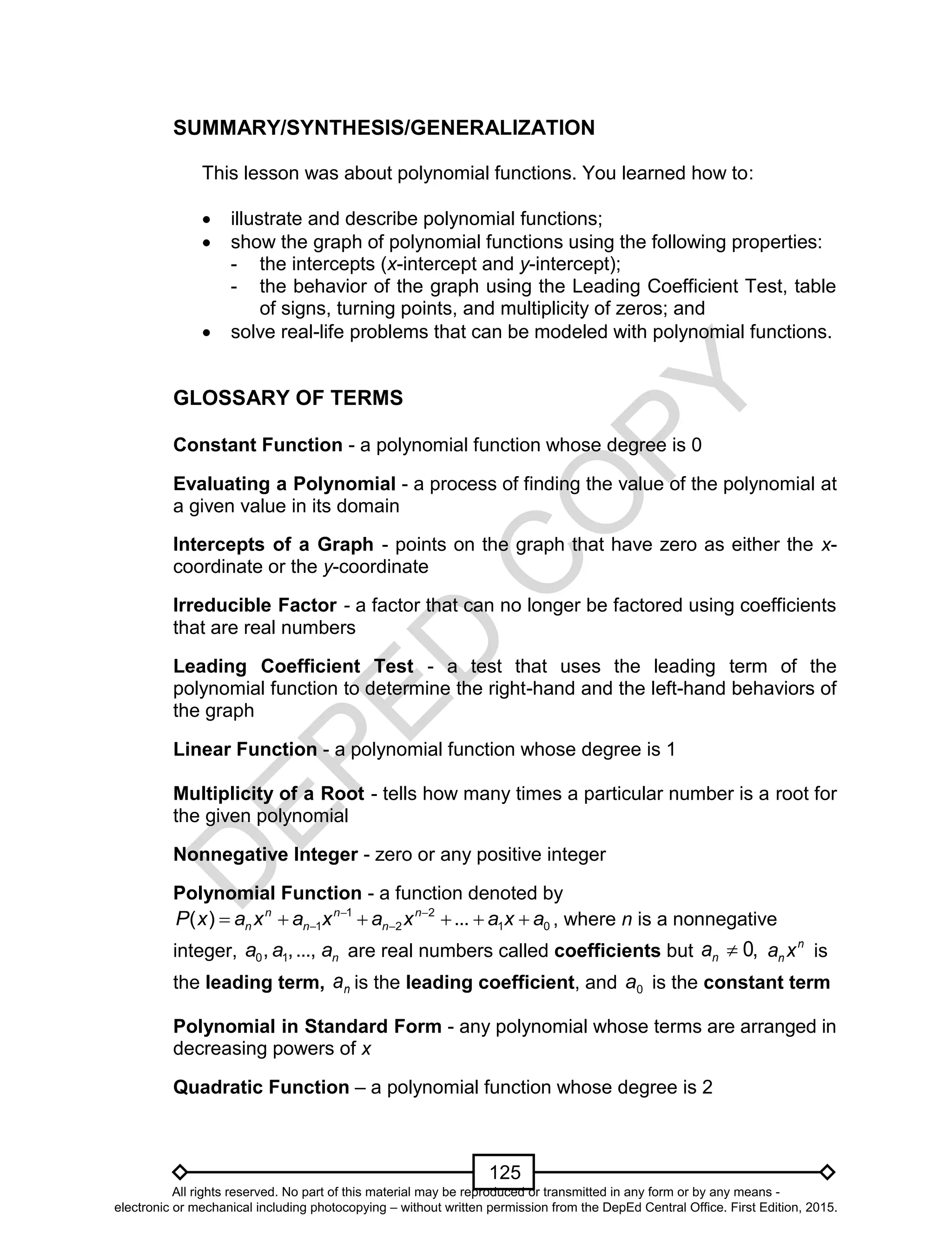 Mathematics 10 Learning Modules Quarter 2 | PDF