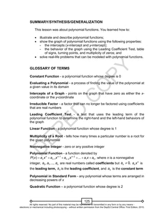 Mathematics 10 Learning Modules Quarter 2 | PDF
