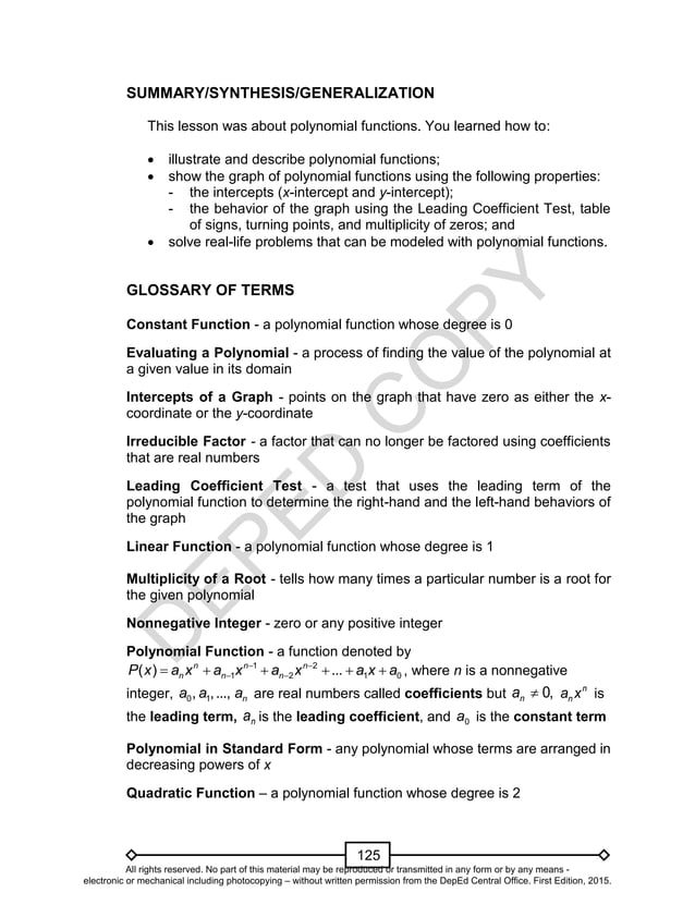 Mathematics 10 Learning Modules Quarter 2 | PDF