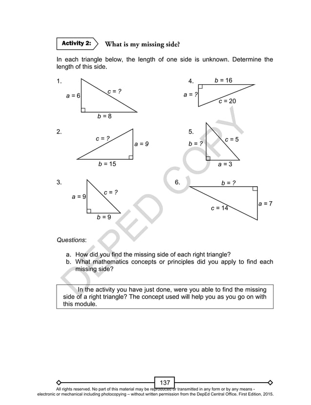 Mathematics 10 Learning Modules Quarter 2 | PDF