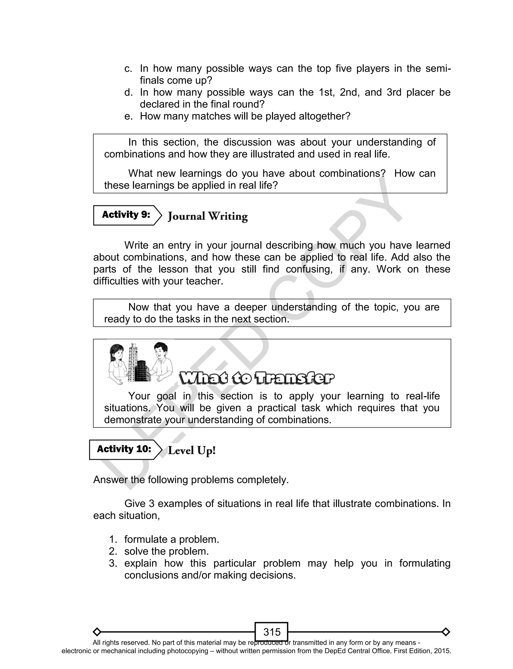 Mathematics 10 Learner’s Material Unit 3 | PDF