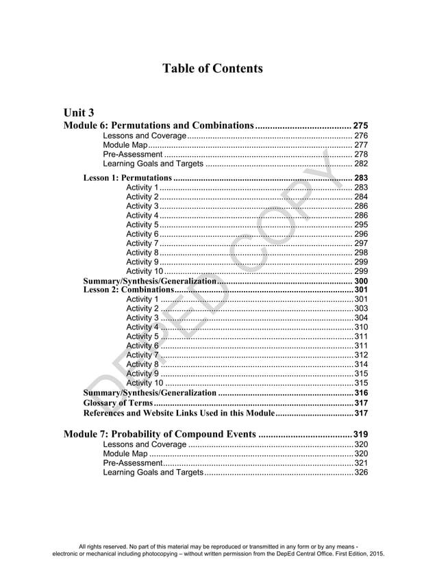 Math learners material grade 10 quarter 3 | PDF | Educational Assessment | Education