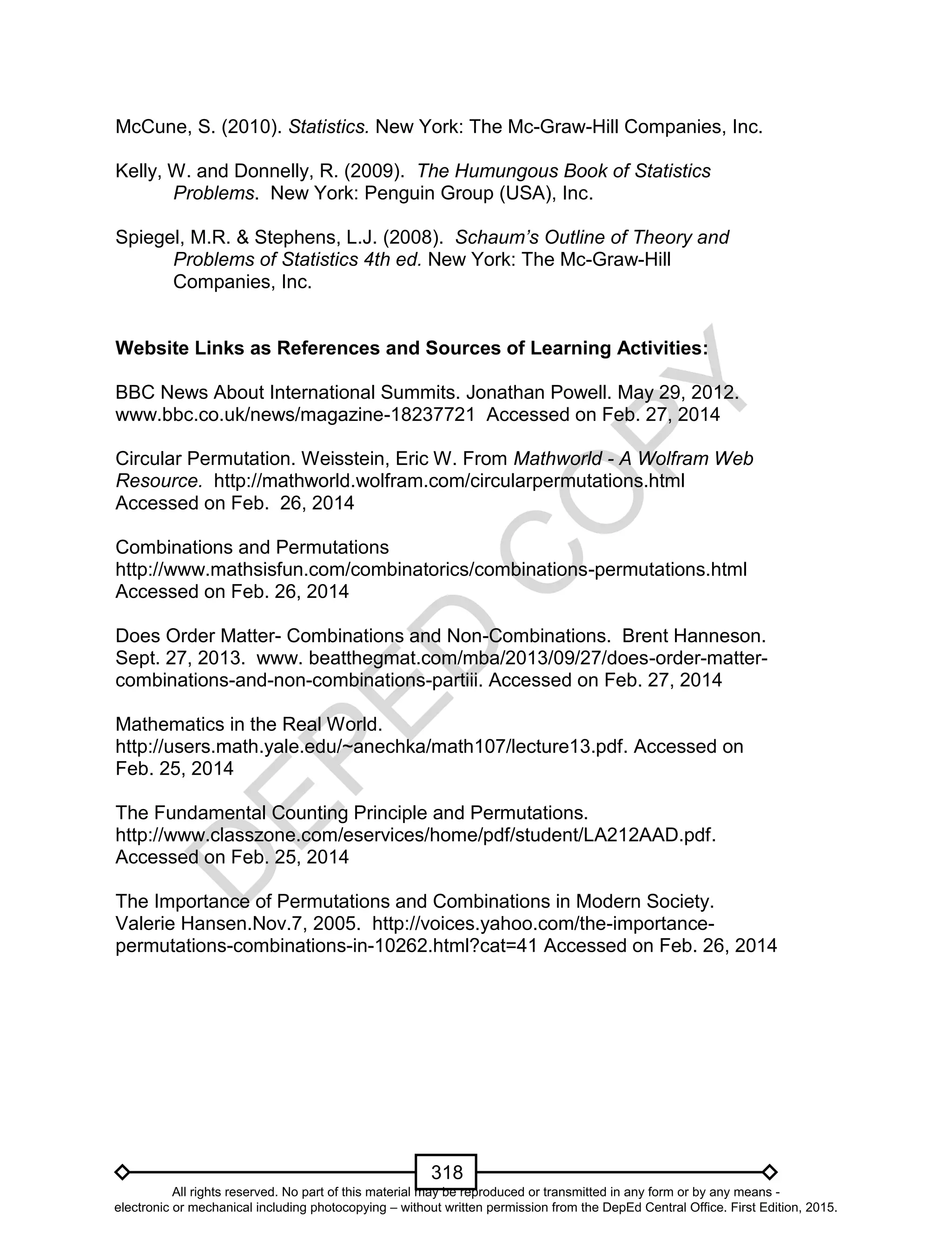 Mathematics 10 Learning Modules Quarter 3 | PDF