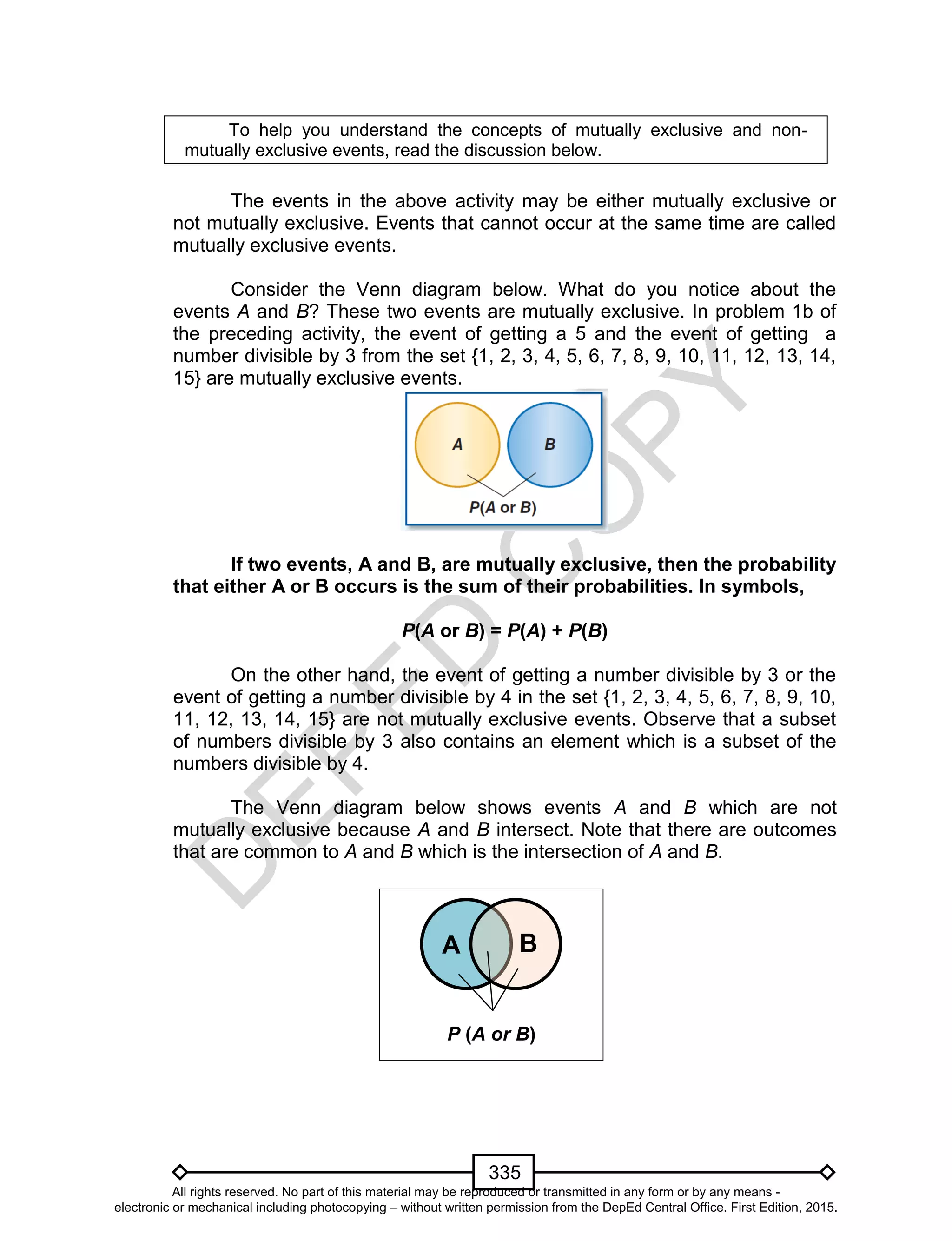 Mathematics 10 Learning Modules Quarter 3 | PDF