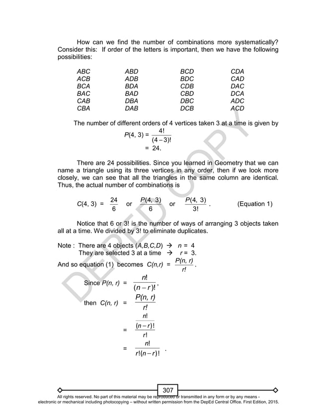 Mathematics 10 Learning Modules Quarter 3 | PDF
