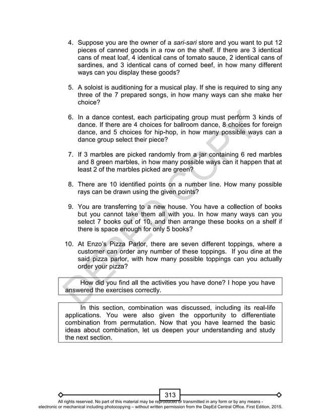 Mathematics 10 Learning Modules Quarter 3 | PDF