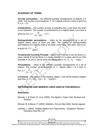 Mathematics 10 Learning Modules Quarter 3 | PDF