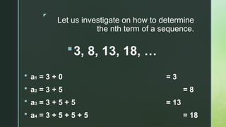 Mathematics 10 Quarter 1 : Arithmetic Sequence | PPTX