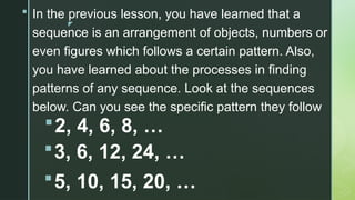 Mathematics 10 Quarter 1 : Arithmetic Sequence | PPTX