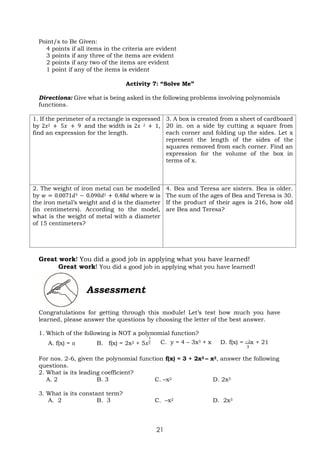 Math10 q2 mod1of8_polynomial function_v2 (2) | PDF