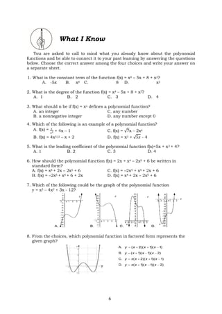 Math10 q2 mod1of8_polynomial function_v2 (2) | PDF
