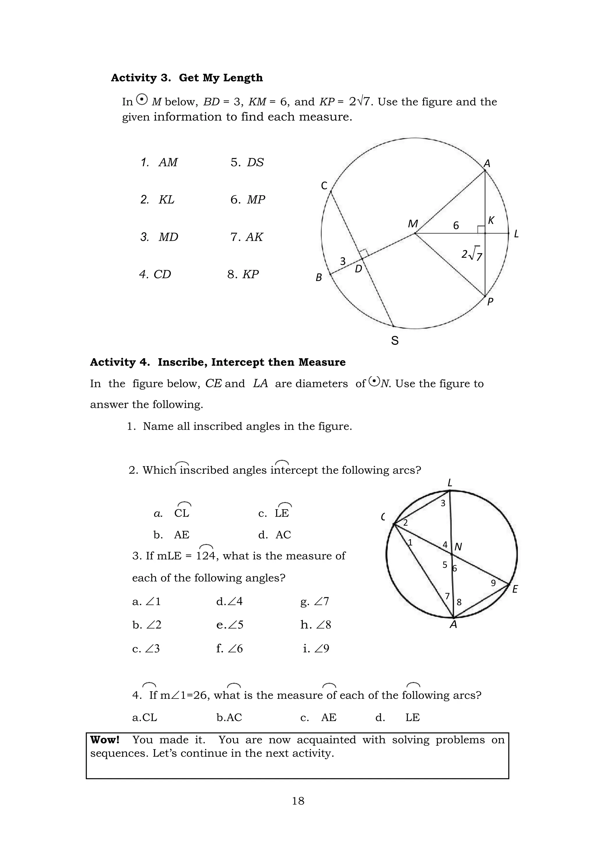 Math10 q2 mod2of8_chords,arcs,central angles and incribe angles of ...