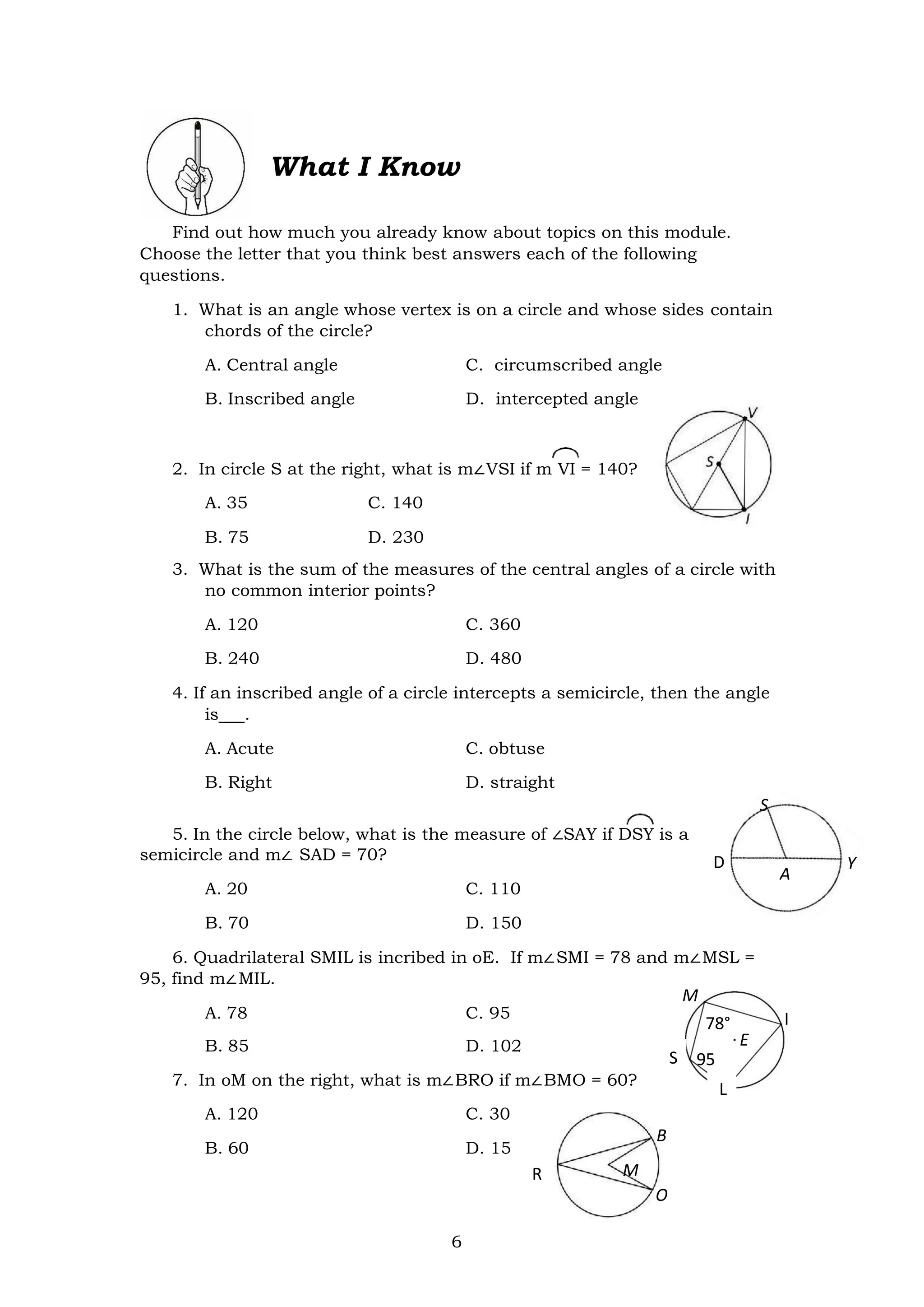 Math10 q2 mod2of8_chords,arcs,central angles and incribe angles of ...