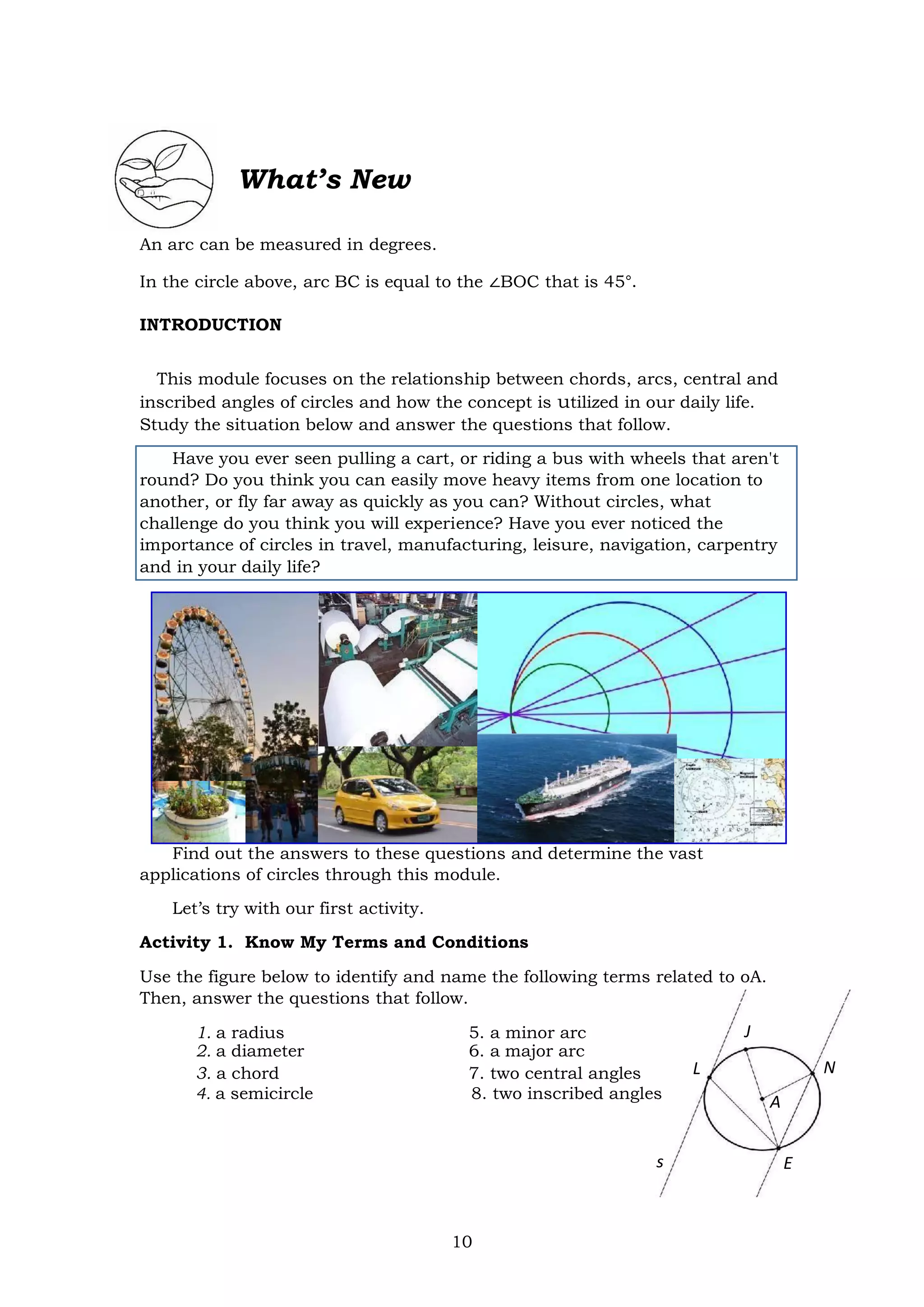 Math10 q2 mod2of8_chords,arcs,central angles and incribe angles of ...