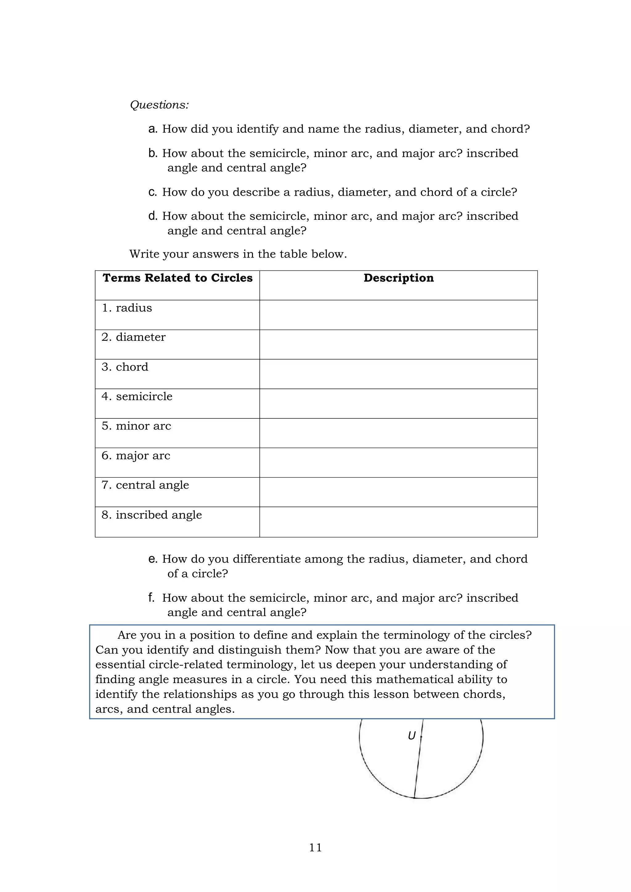 Math10 q2 mod2of8_chords,arcs,central angles and incribe angles of ...