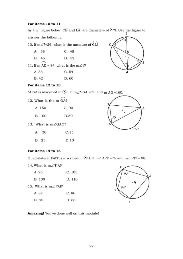 Math10 q2 mod2of8_chords,arcs,central angles and incribe angles of ...