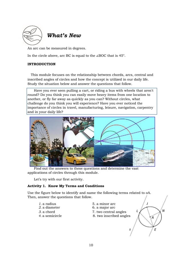 Math10 q2 mod2of8_chords,arcs,central angles and incribe angles of ...