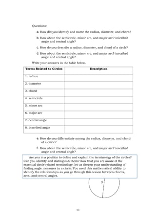 Math10 q2 mod2of8_chords,arcs,central angles and incribe angles of ...