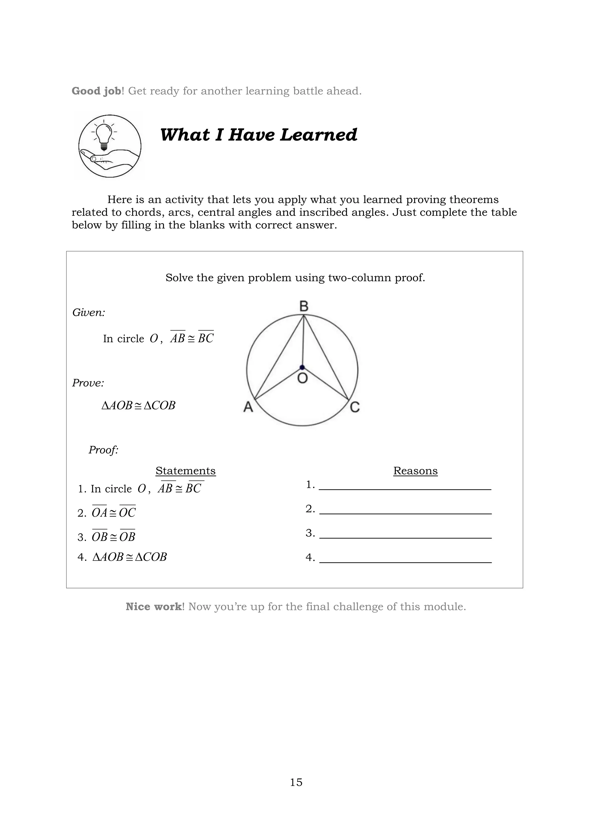 Math10 q2 mod3of8_theorems on chords, arcs, central angles and ...