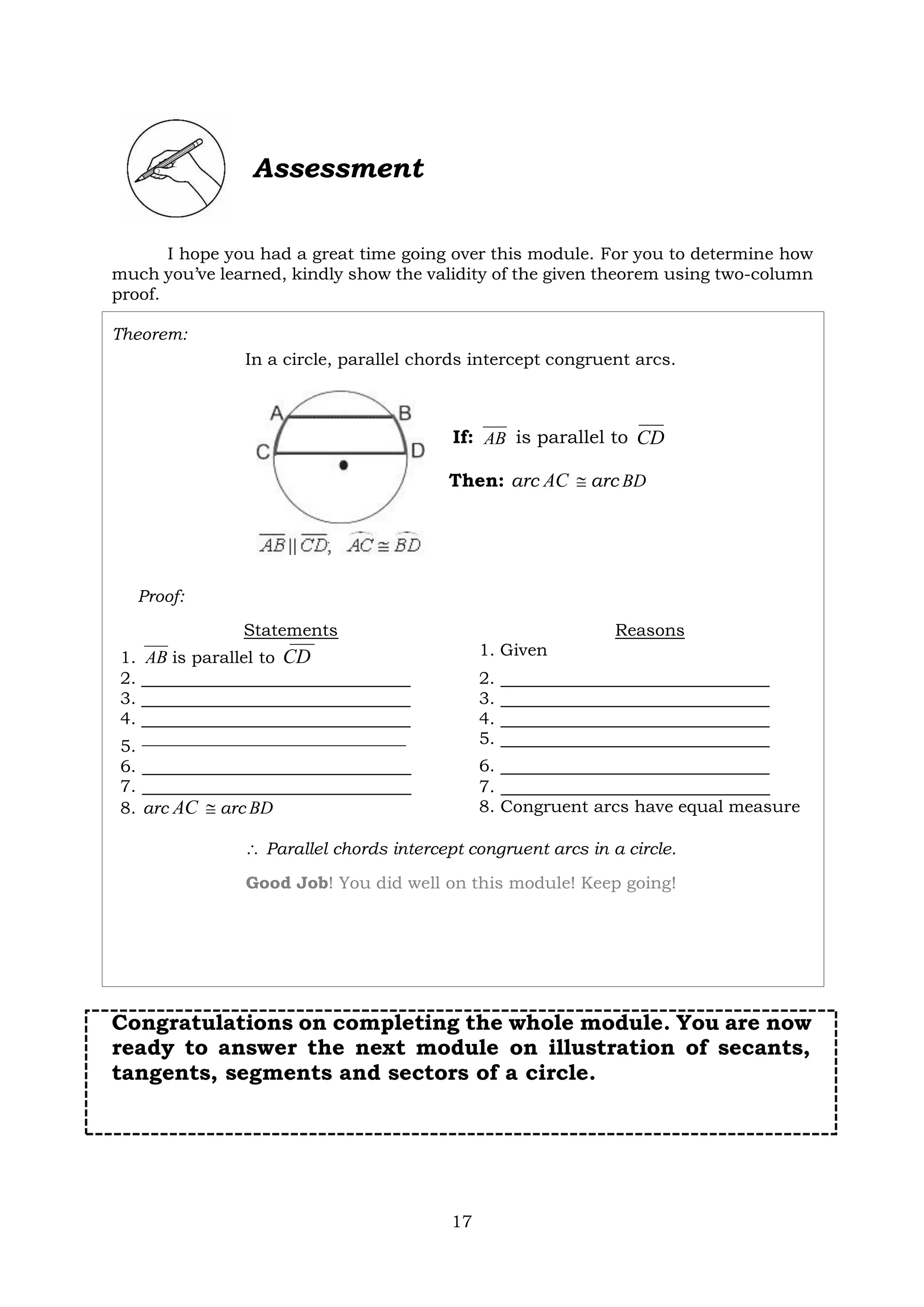Math10 q2 mod3of8_theorems on chords, arcs, central angles and ...