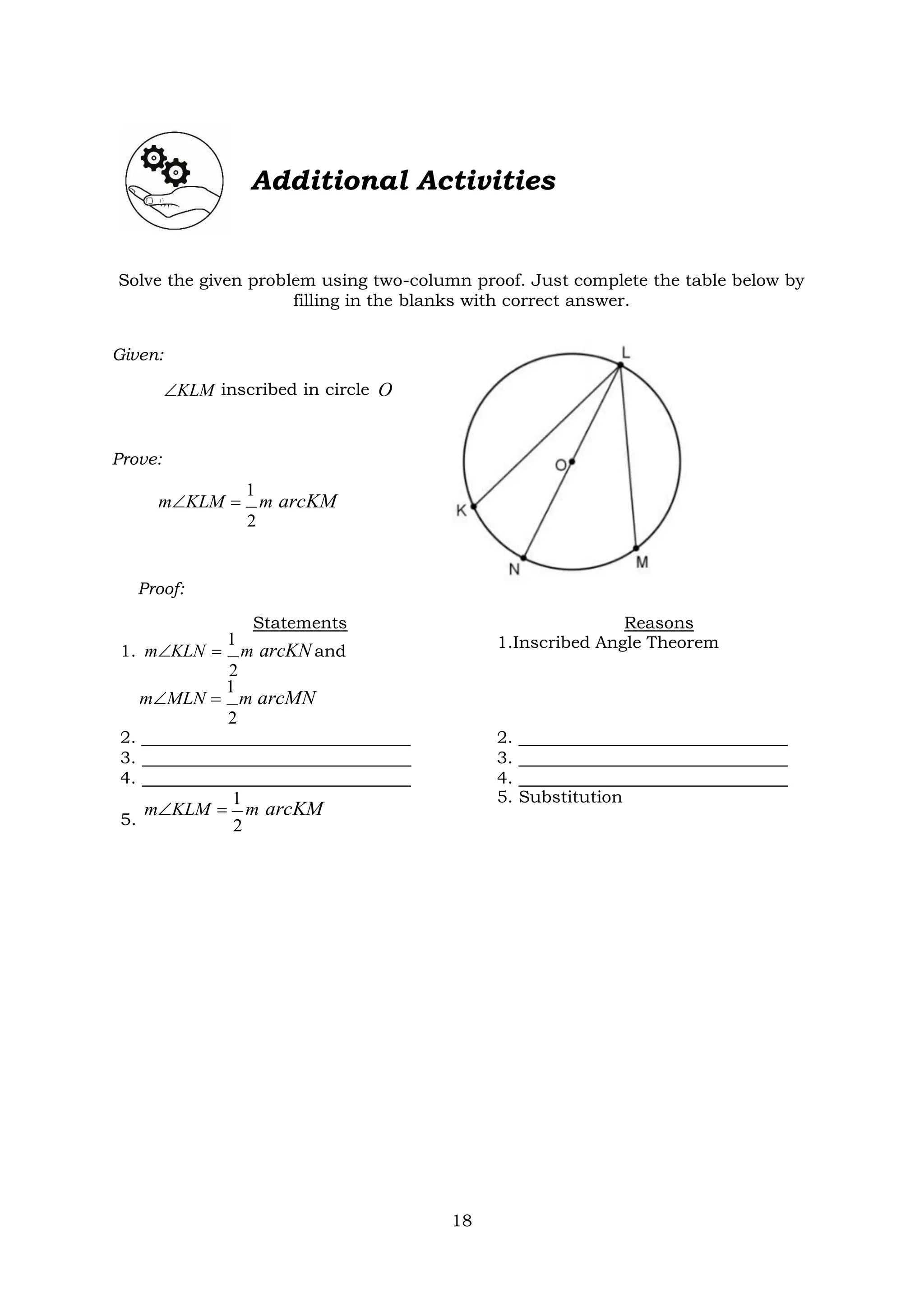 Math10 q2 mod3of8_theorems on chords, arcs, central angles and ...