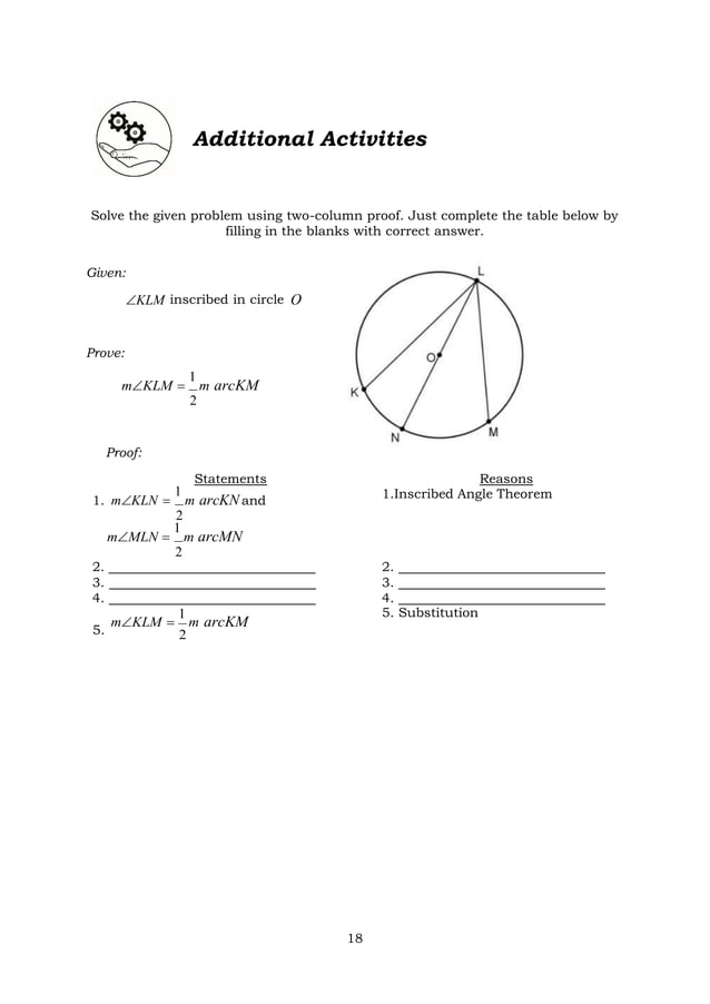 Math10 q2 mod3of8_theorems on chords, arcs, central angles and inscribed angles_v2 (1) | PDF