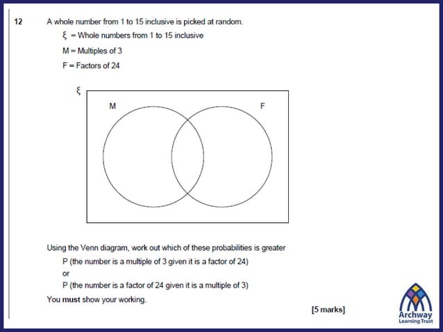 Solving word problem using D Venn Diagram | PPT