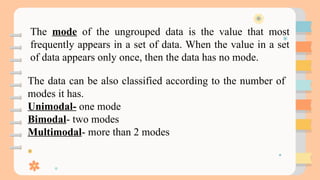 Math 10 Q4 - Week 1-2 - Measures of Central Tendency | PPTX