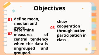 Math 10 Q4 - Week 1-2 - Measures of Central Tendency | PPTX