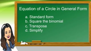 Equation of a Circle in standard and general form | PPTX