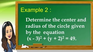 Equation of a Circle in standard and general form | PPTX