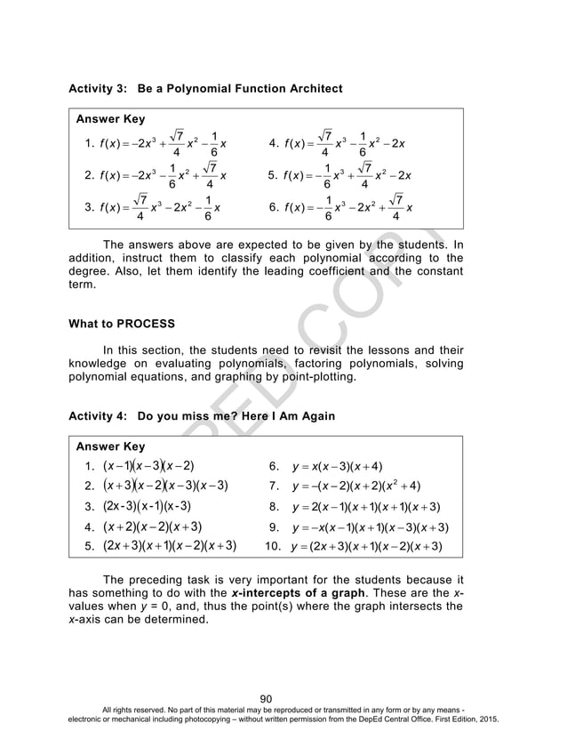 Math10 tg u2 | PDF