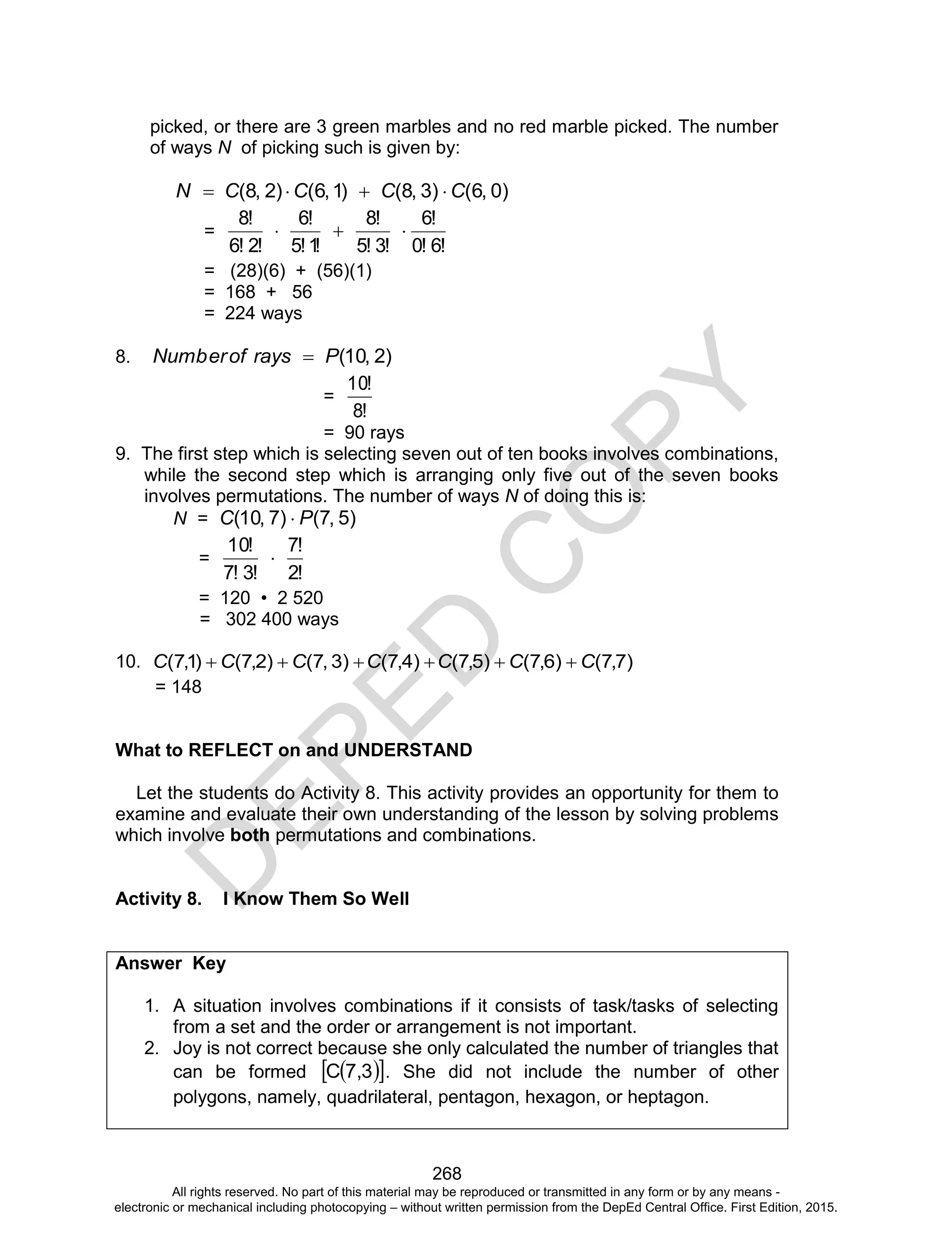 Math10 teaching guide unit 3 | PDF