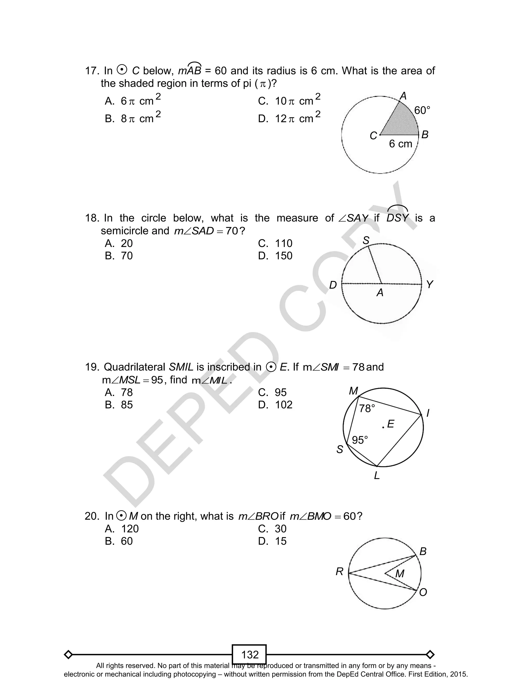 Math 10 Unit 2 LM | PDF | Publishing Industry | Industries