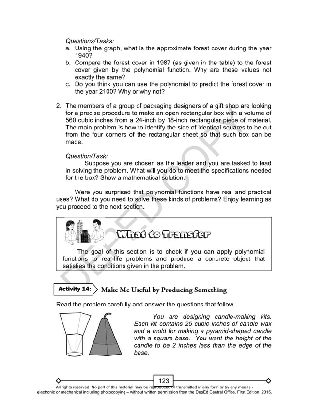 Math 10 Unit 2 LM | PDF | Publishing Industry | Industries