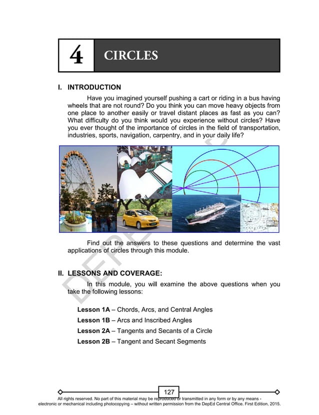 Math 10 Unit 2 LM | PDF | Publishing Industry | Industries