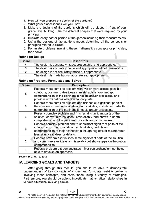 Math 10 Unit 2 LM | PDF | Publishing Industry | Industries