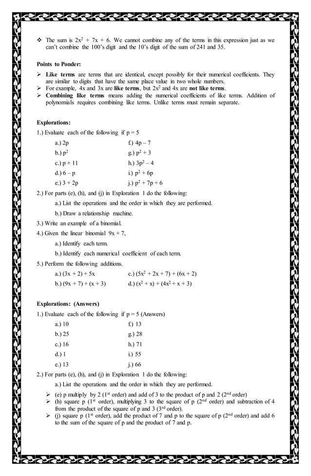 Math 116 pres. 1 | DOCX | Physics | Science
